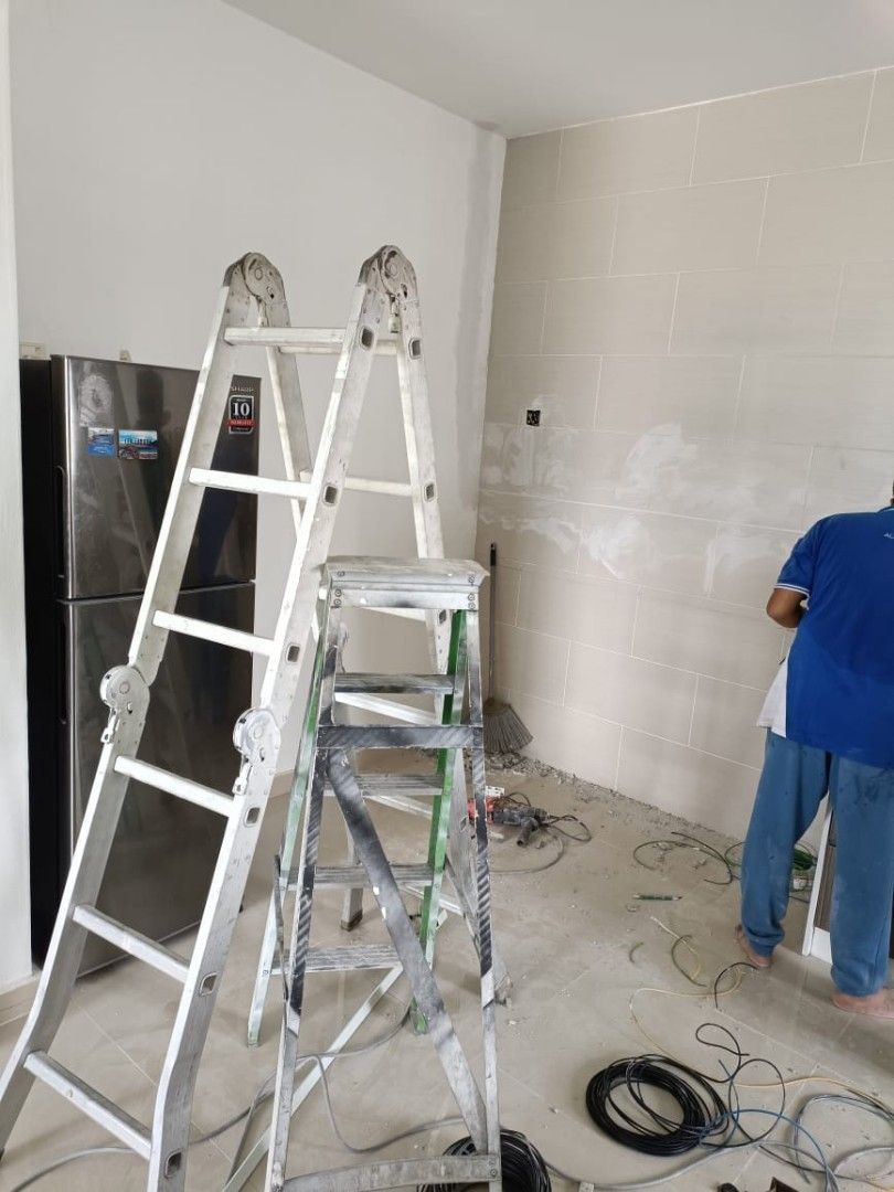 Hacking conceal Electrical Wiring Aircond service Installation repair ...