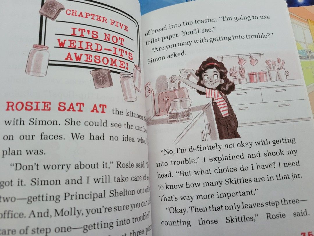 Harper Chapters *Trouble at Table 5* book set, 興趣及遊戲, 書本 & 文具, 小朋友書 ...