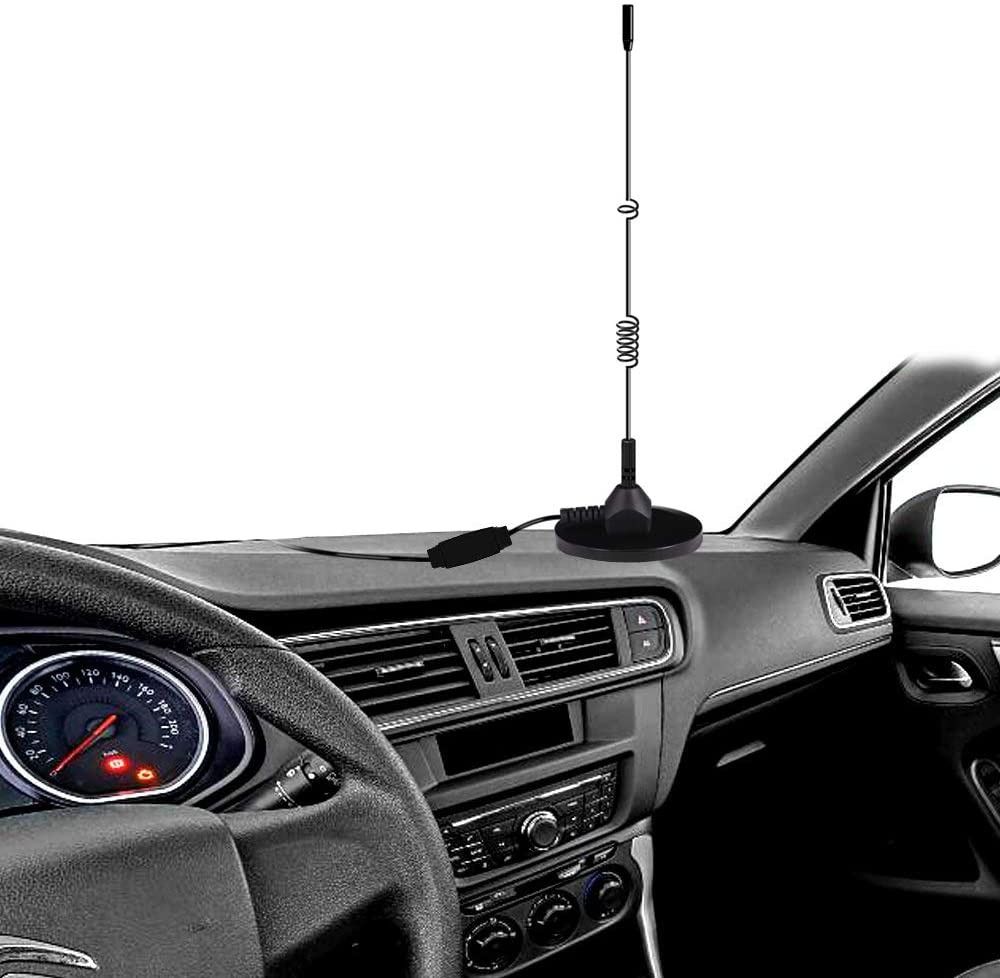 High Gain DAB Car Aerial, Blufree Portable Aerial Indoor/Outdoor DAB+ ...