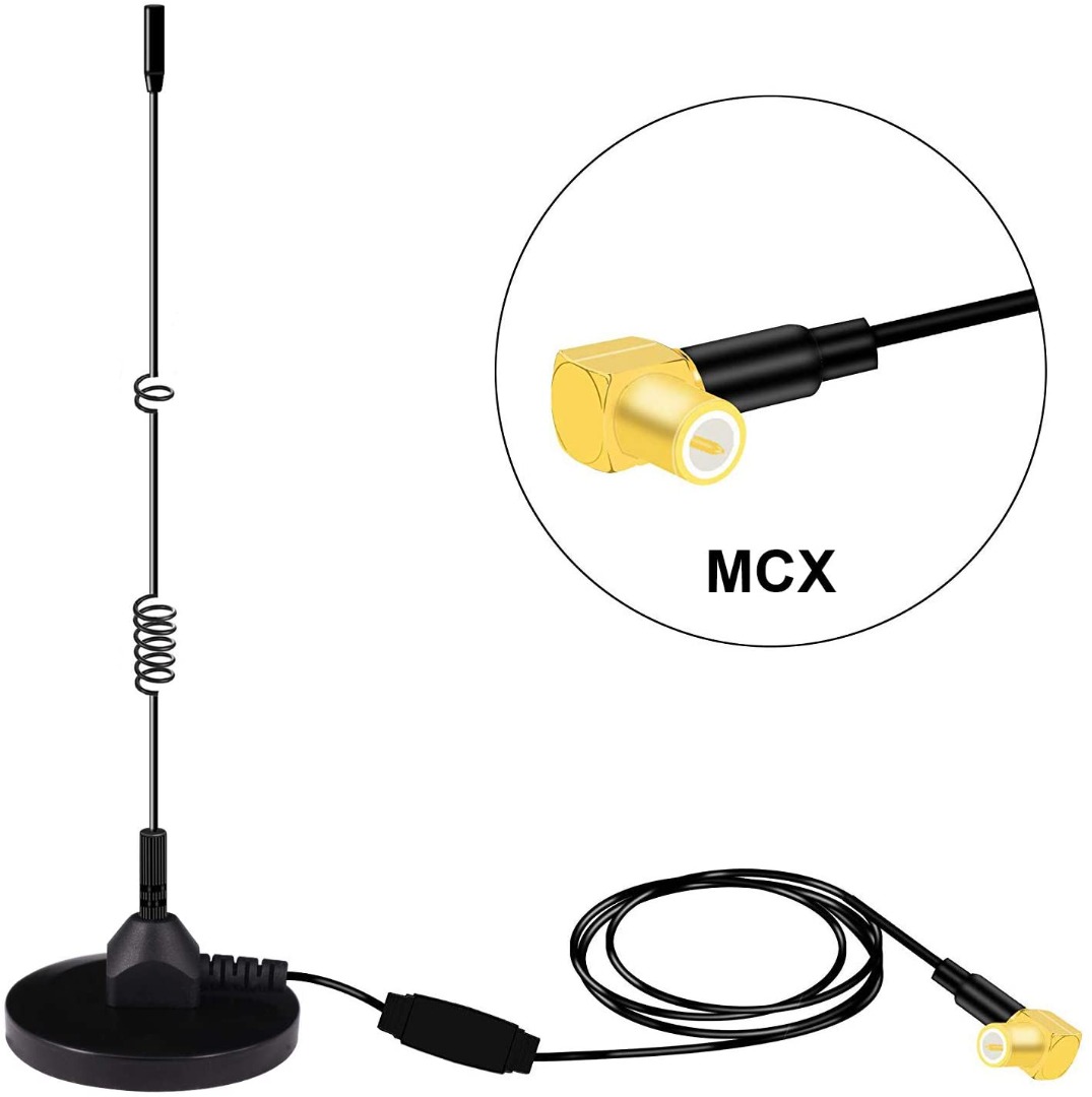 High Gain DAB Car Aerial, Blufree Portable Aerial Indoor/Outdoor DAB+ ...