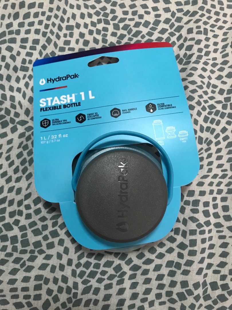 HydraPak Stash 1L Collapsible Water Bottle on Carousell