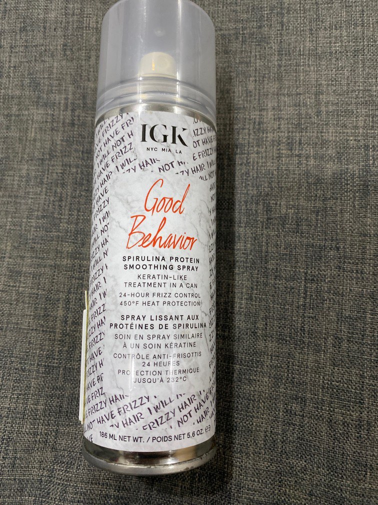 IGK - Good Behaviour (Spirulina Protein Smoothing Spray), Beauty ...