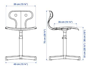 IKEA Molte Desk Chair, Furniture & Home Living, Furniture, Chairs on ...