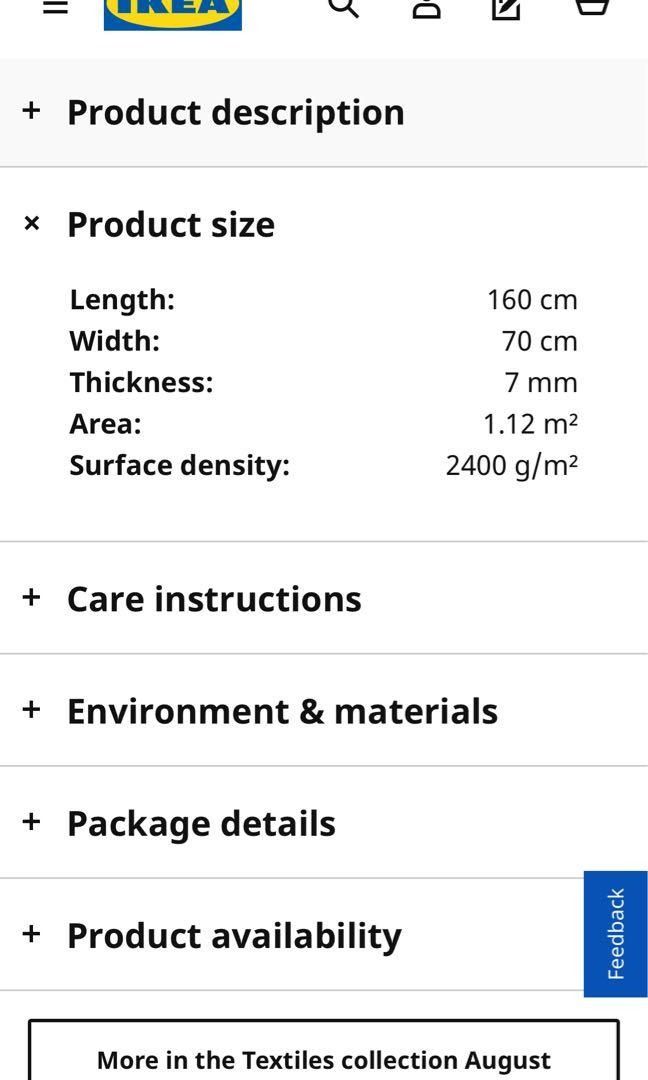 IKEA Raklev Handwoven Rug, Furniture & Home Living, Home Decor, Carpets ...