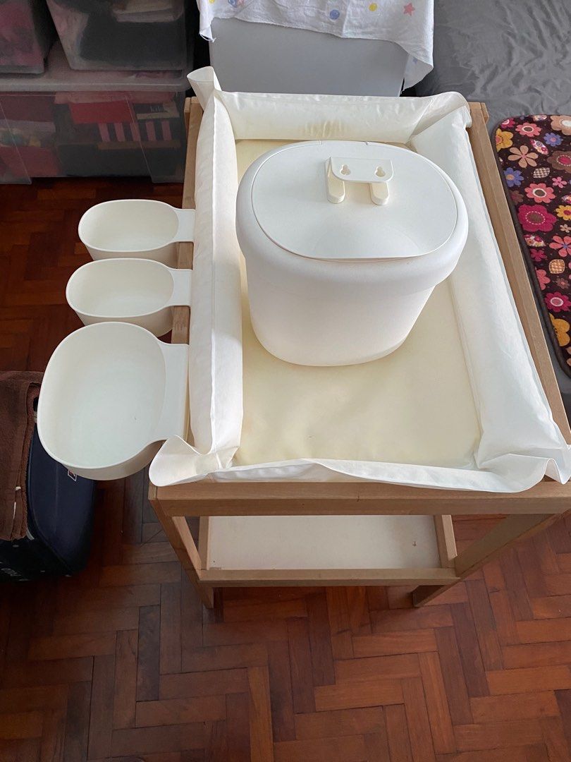 IKEA sniglar diaper changing table, Babies & Kids, Bathing & Changing ...