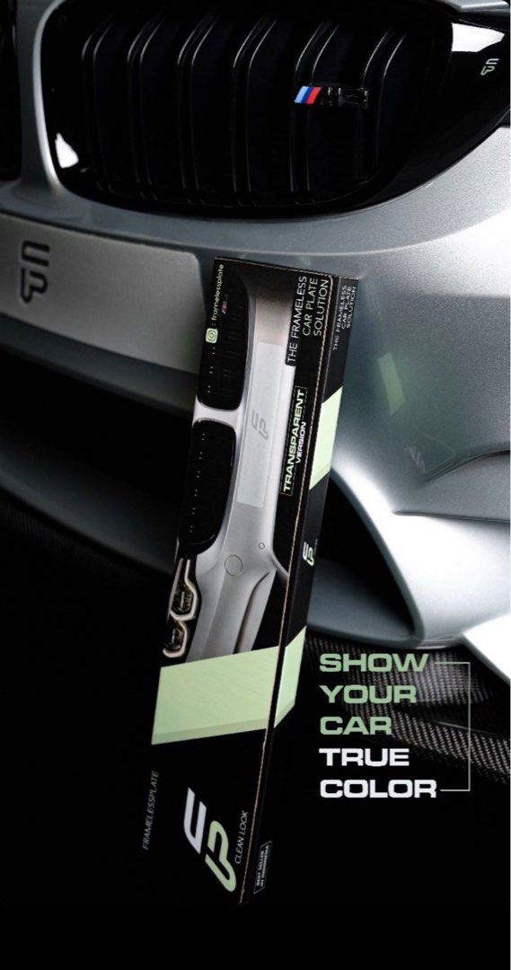 Invi Frameless Car Plate Holder, Car Accessories, Car Plates on Carousell