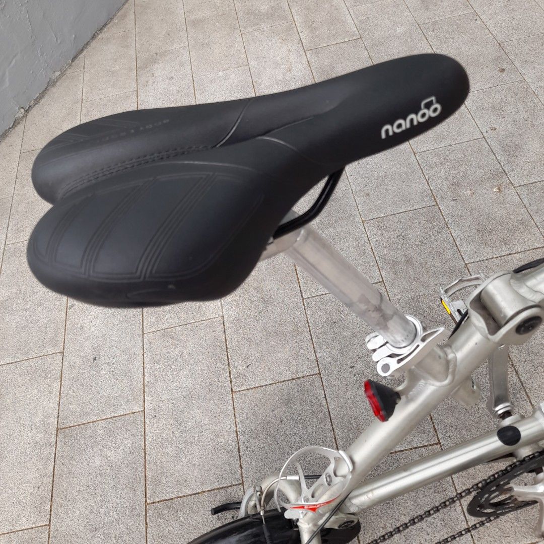 JAB nanoo EN14764 12"直接疊 代步單車 拉絲銀色 台灣制造 Nanoo 12吋 縱向式 折叠車, 運動產品, 單車及配件 ...