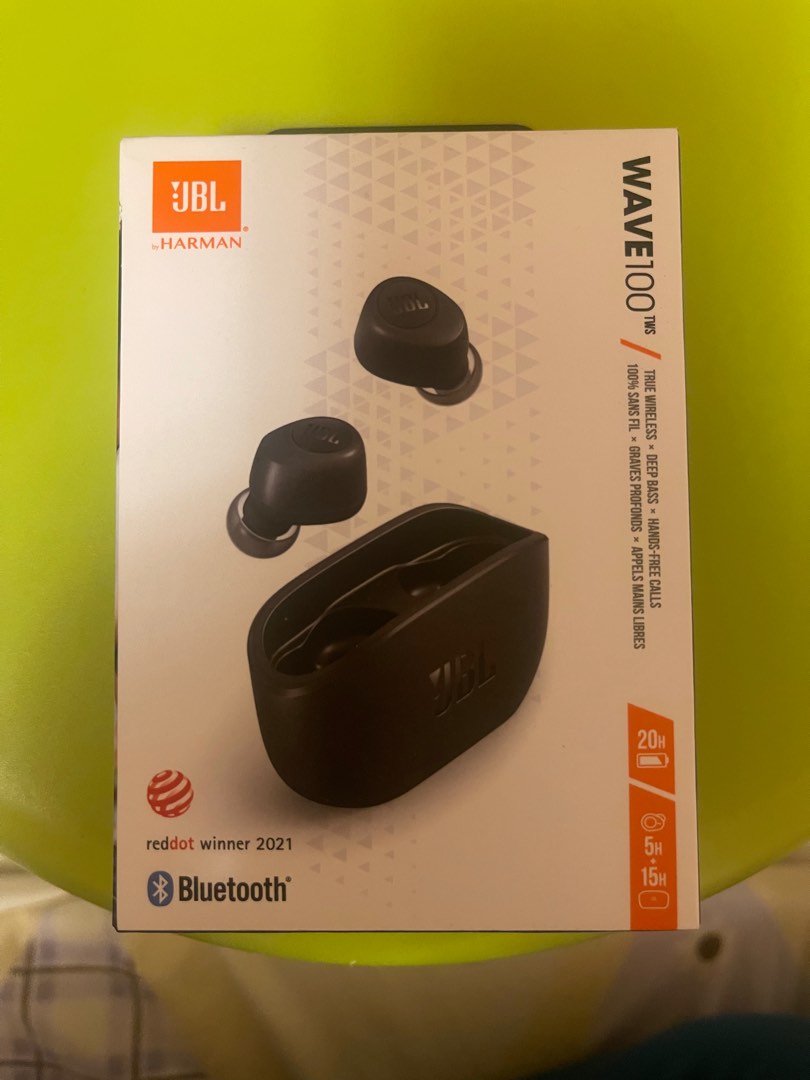 JBL Wave 100 Blue Tooth earbuds, Audio, Headphones & Headsets on Carousell