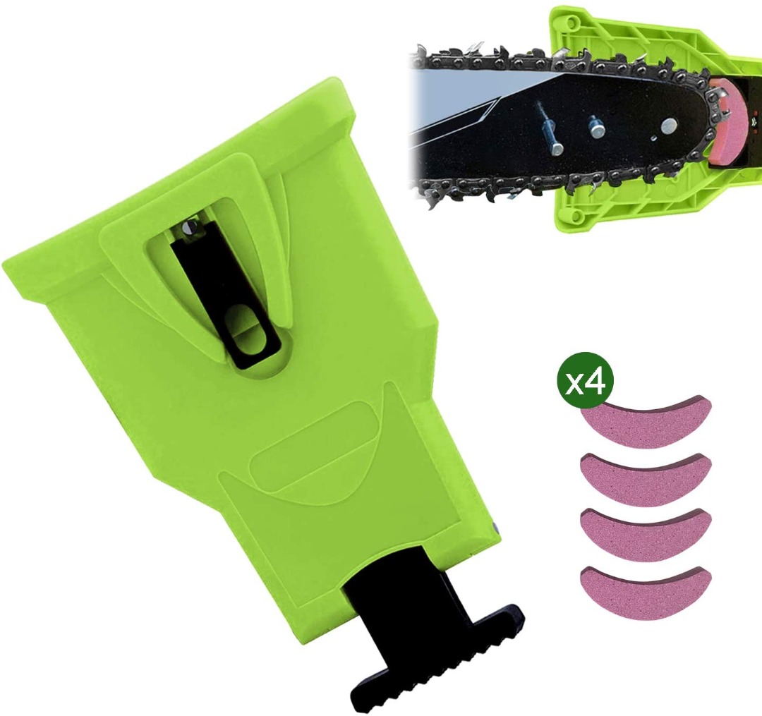 JEEZAO Chainsaw Sharpener Fast-Sharpening Stone Chain Grinder Tool with ...