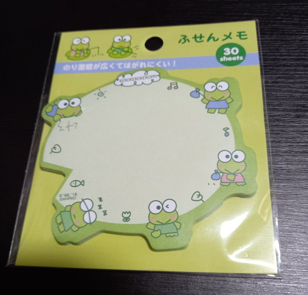Keroppi Post It Note 30sheets, Hobbies & Toys, Stationery & Craft ...