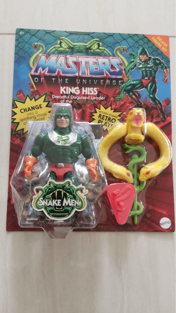 King Hiss snake men Masters of the universe Motu origins classics Motuc ...
