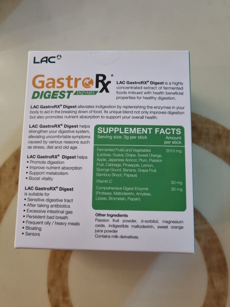 LAC Gastro Digest, Health & Nutrition, Health Supplements, Vitamins ...