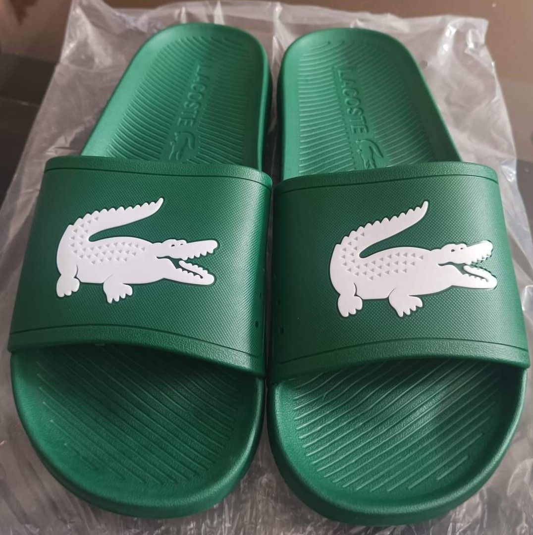 Lacoste Men Slides, Men's Fashion, Footwear, Slippers & Slides on Carousell