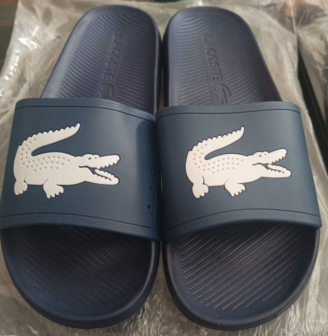 Lacoste Men Slides, Men's Fashion, Footwear, Slippers & Slides on Carousell