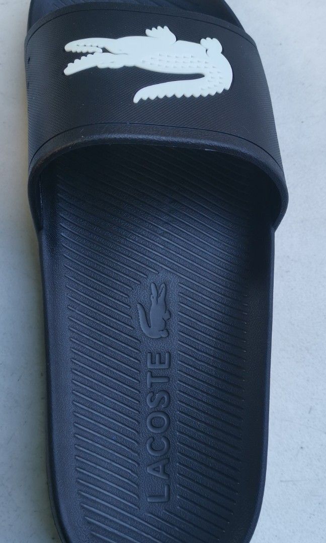 Lacoste Men Slides, Men's Fashion, Footwear, Slippers & Slides on Carousell