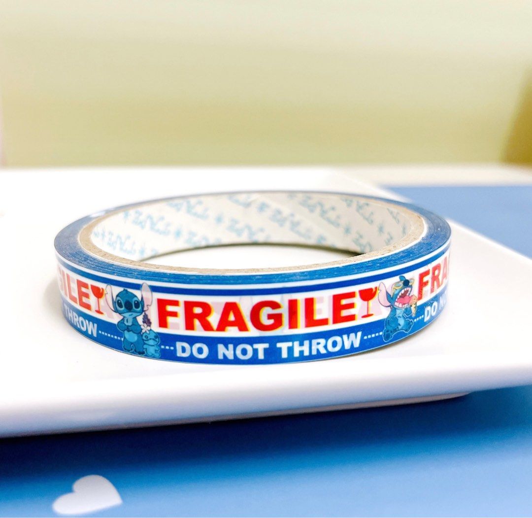 Lilo And Stitch Fragile Opp Tape Hobbies And Toys Stationery And Craft Craft Supplies And Tools On