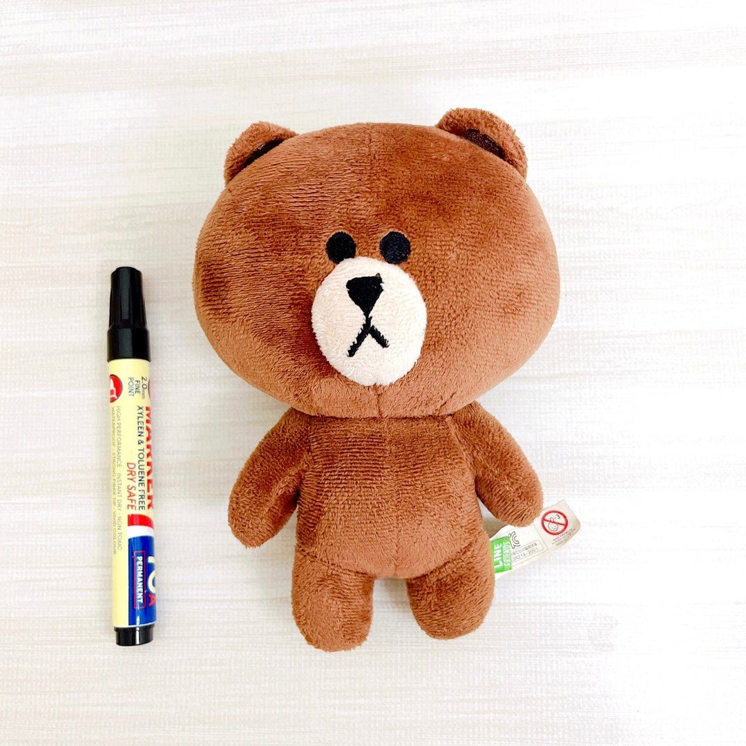 Line Friends Brown Plush, Hobbies & Toys, Toys & Games on Carousell