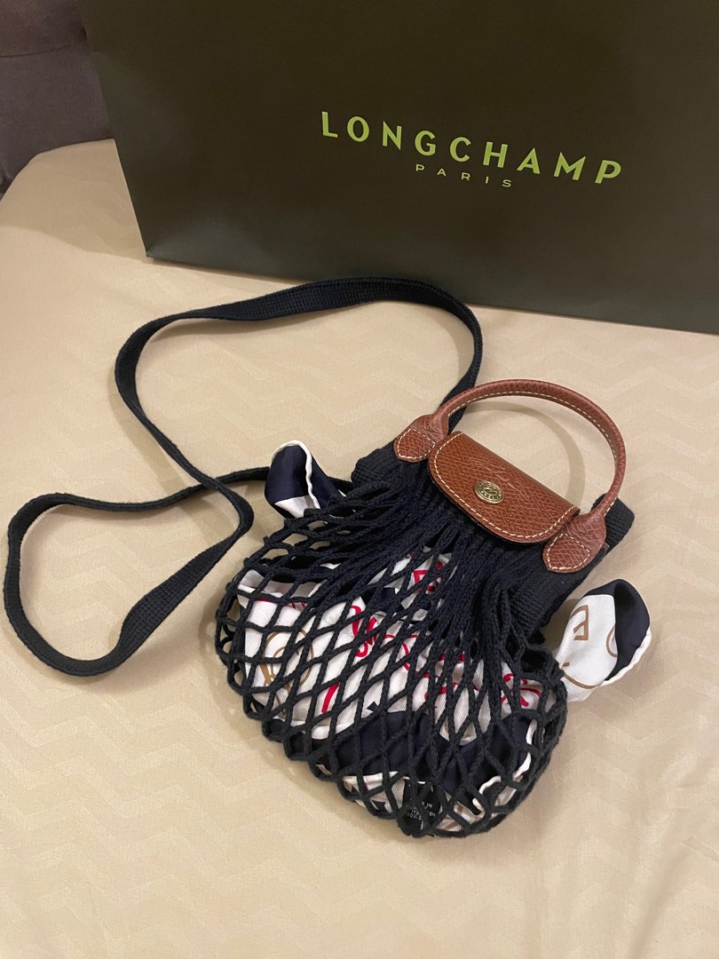 Longchamp Le Pliage Filet Mesh Bag XS, Luxury, Bags & Wallets on Carousell
