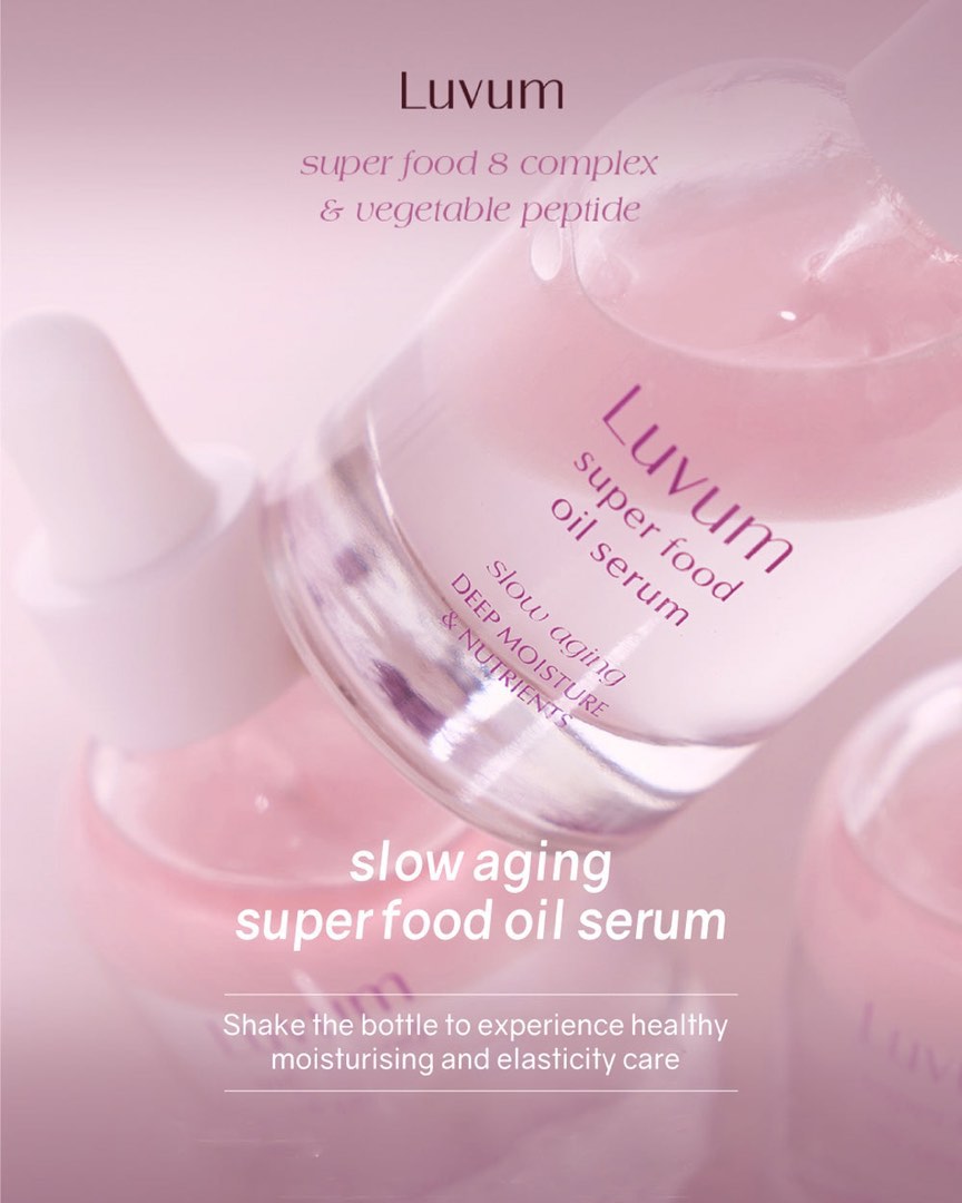 Luvum Slow Aging Superfood Oil Serum (30ml bottle), Beauty & Personal ...