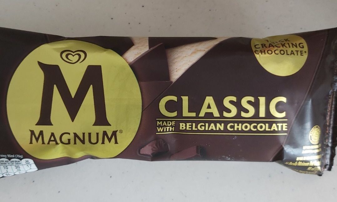 Magnum Classic Belgian chocolate ice cream, Food & Drinks, Chilled ...