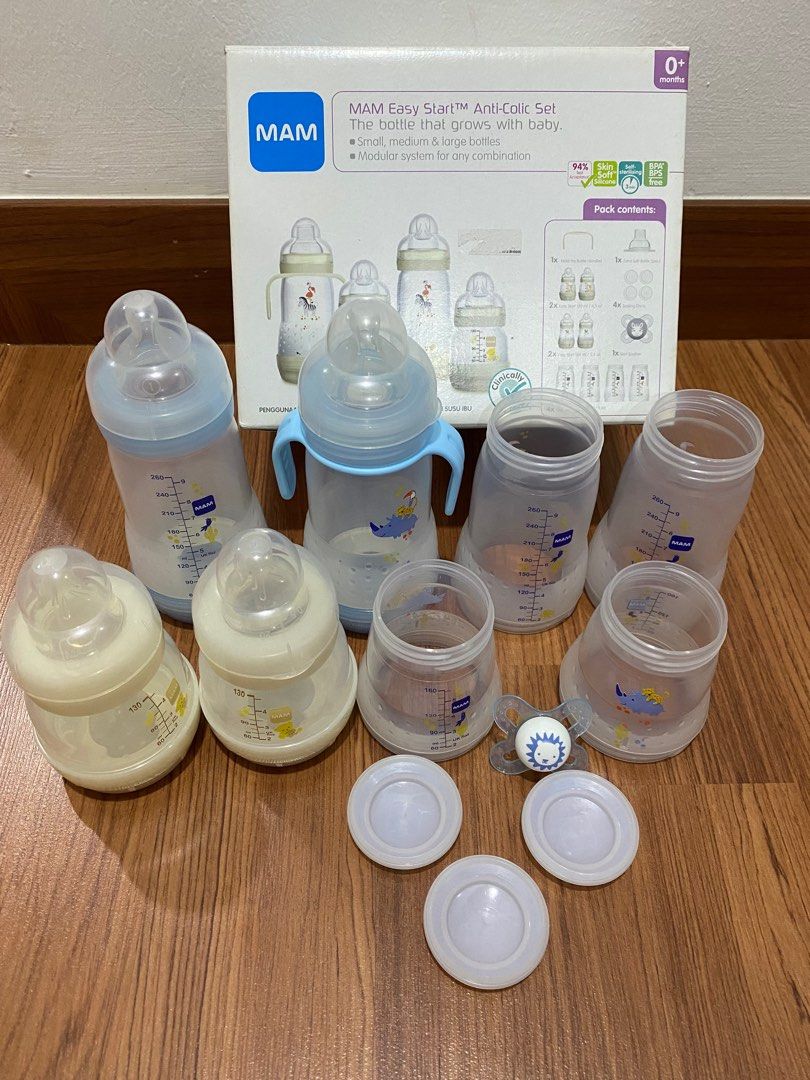 MAM Easy Start Anti-Colic Starter Set (15 pieces), Babies & Kids ...
