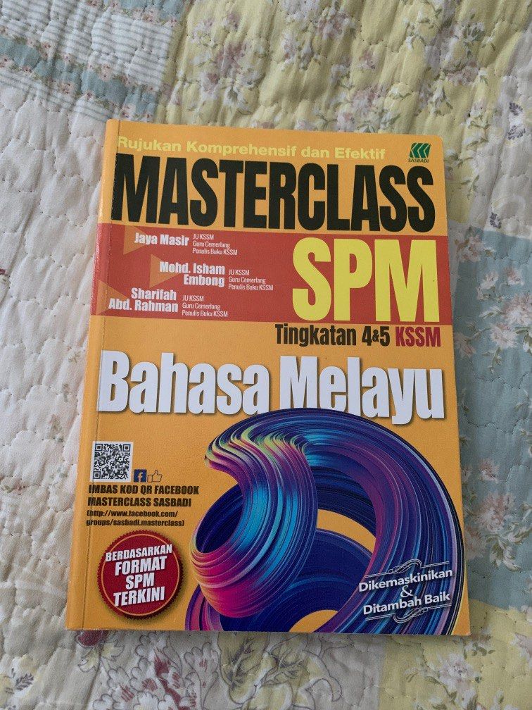Masterclass Spm Bahasa Melayu Tingkatan 4 And 5 Kssm Buku Rujukan Spm