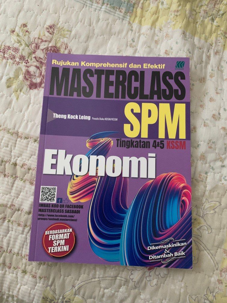 MASTERCLASS SPM EKONOMI TINGKATAN 4 & 5 KSSM| BUKU RUJUKAN SPM ...