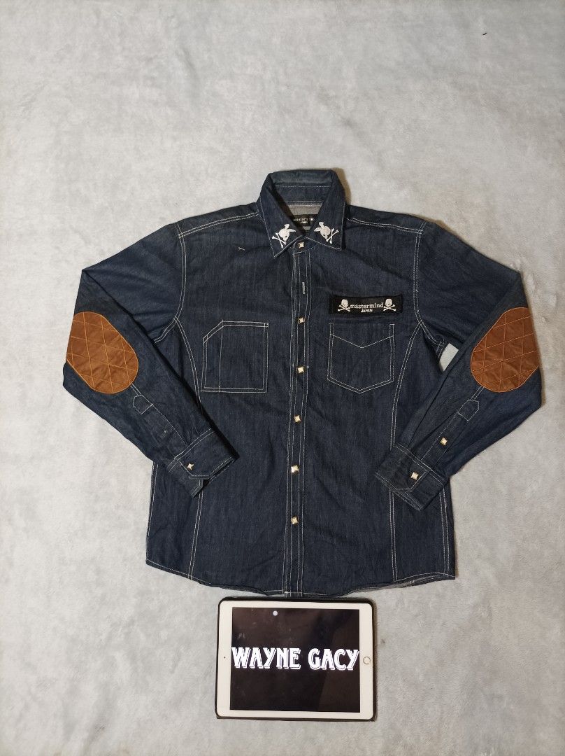 Mastermind x neighborhood denim jacket, Men's Fashion, Coats, Jackets ...