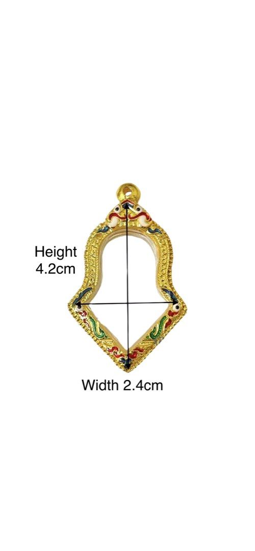 Micron Gold Amulet Casing Taowesuwan / Taowessuwan, Hobbies & Toys ...