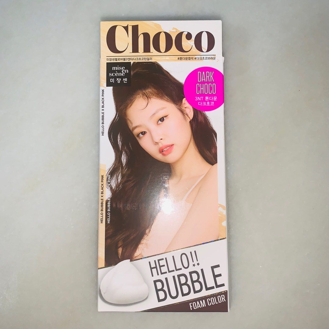 Mise En Scene Dark Choco Hello Bubble 3NT Hair Dye Blackpink Jennie, Beauty & Personal Care ...