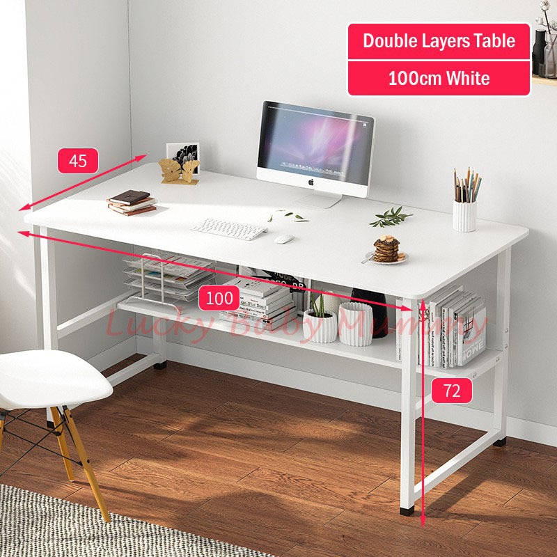 Modern Study Computer Table / Office Desk, Furniture & Home Living ...