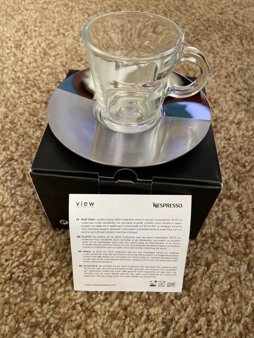 Nespresso Expresso cup and saucer set with nespresso capsules freebies ...