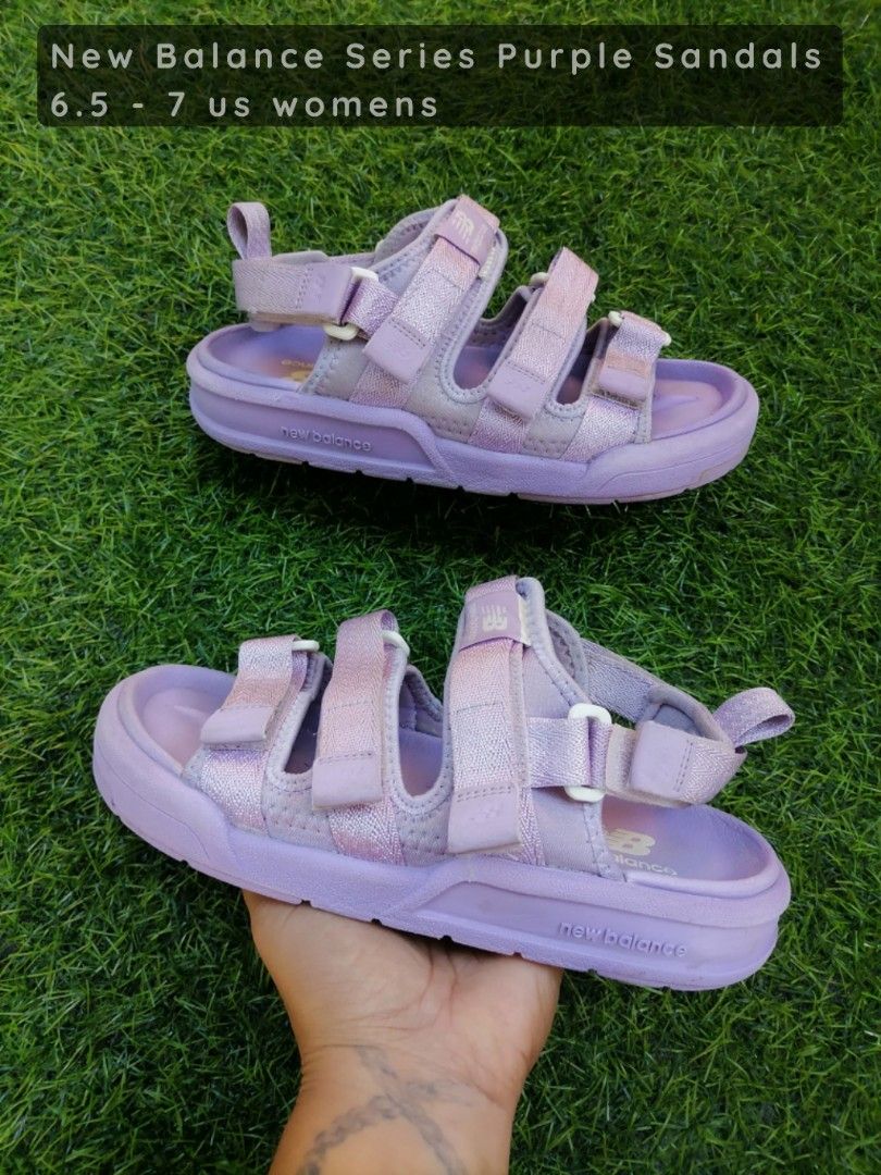 New Balance Series Purple Sandals, Women's Fashion, Footwear, Flats ...