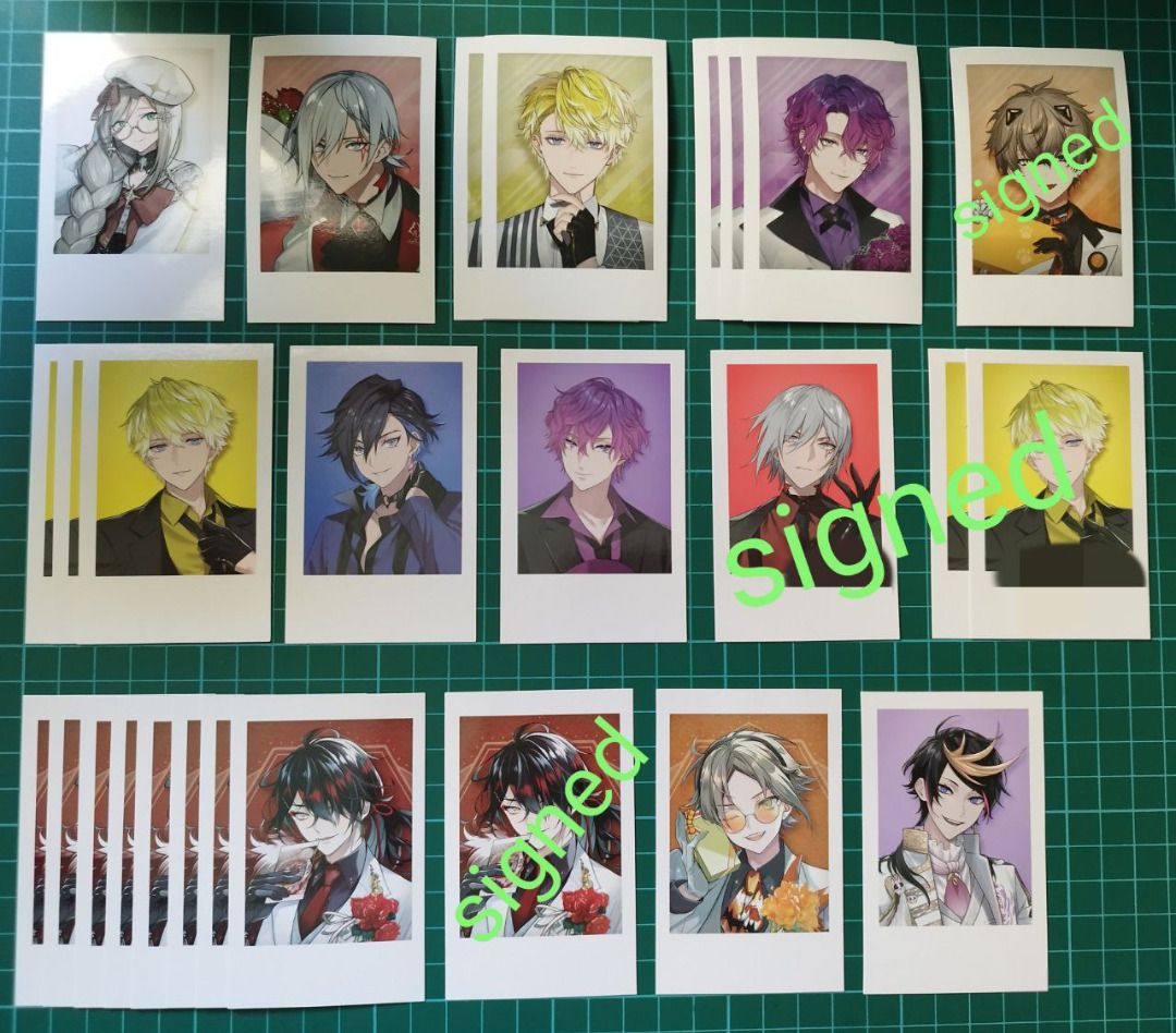 Nijisanji Cheki Snapshot Cards different series Noctyx, Luxiem, Winter ...