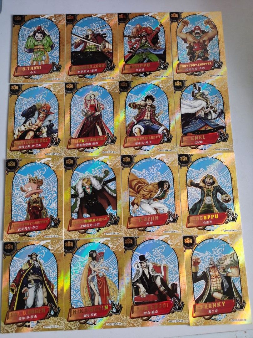 One Piece CCG Gold Edition SSR Full Set, Hobbies & Toys, Toys & Games ...
