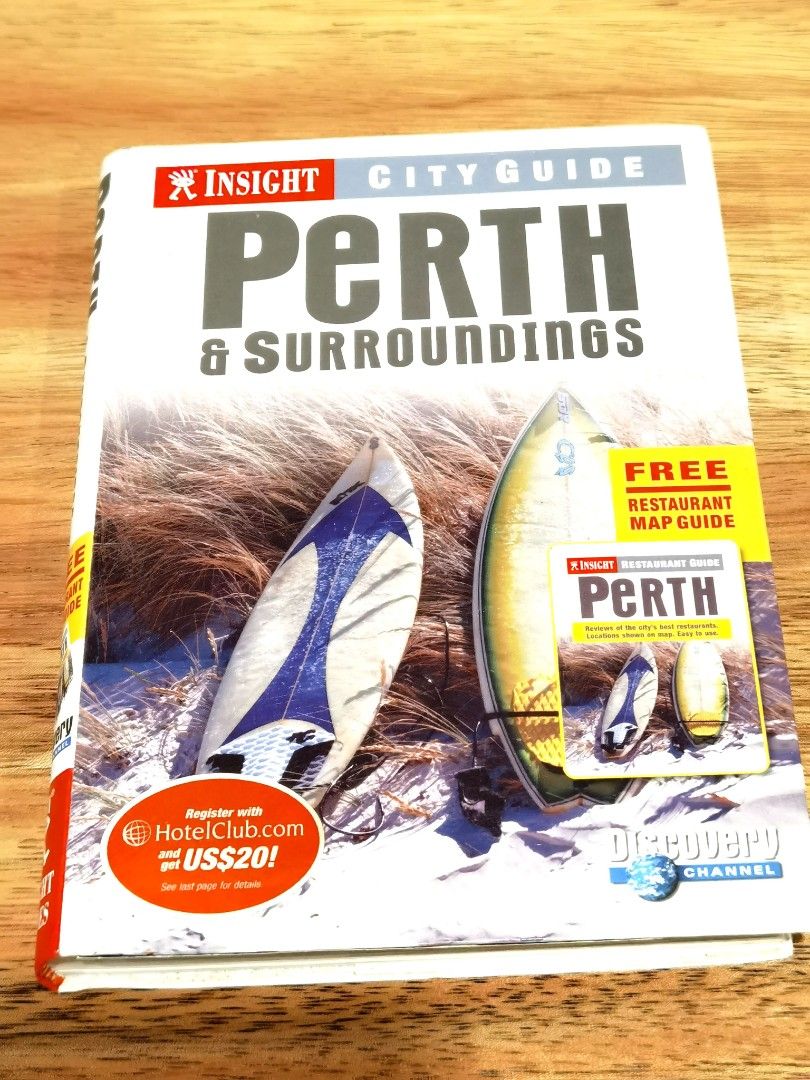 Perth & Surroundings Map Travel City Guide Information Book Discovery ...