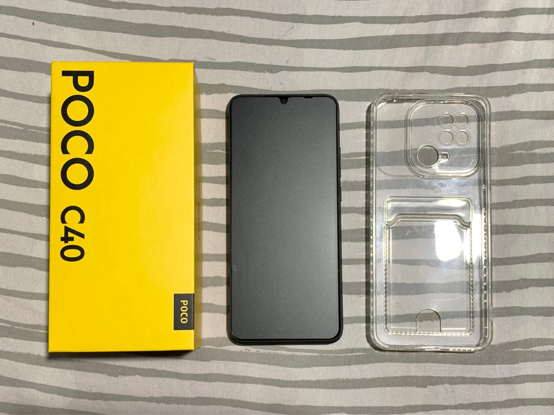 POCO C40 (LIKE NEW with free tempered glass and casing), Mobile Phones ...