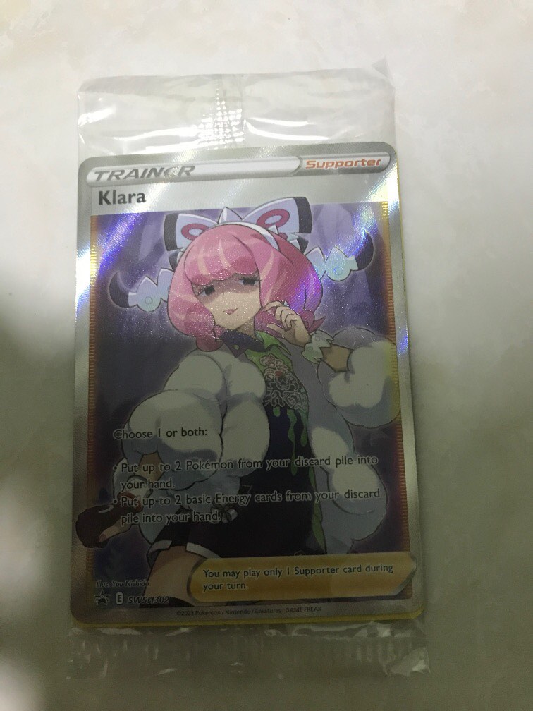 Pokemon klara full art sealed English swsh302, Hobbies & Toys, Toys ...