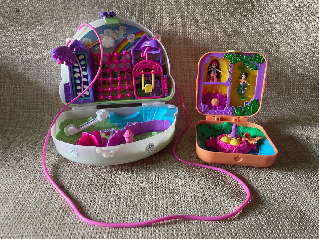 Polly Pocket Rainbow Sling bag Compact Playsets on Carousell