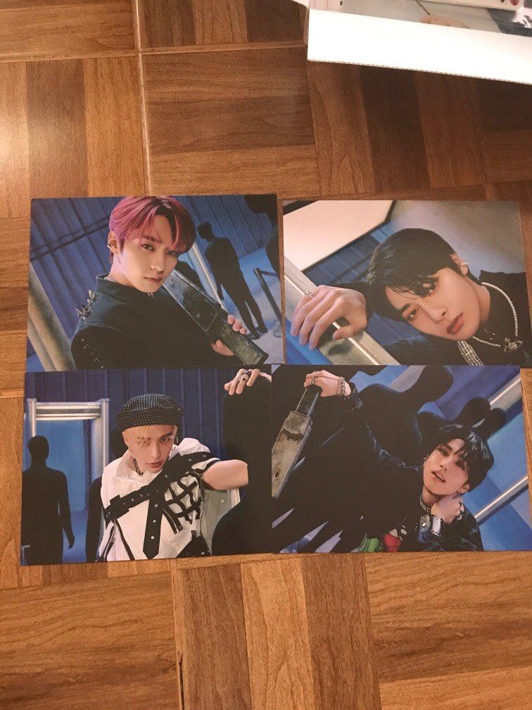postcard skz oddinary stray kids lee know han in hyunjin, K-Wave di Carousell