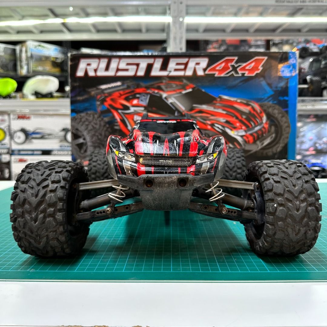 [PRE-OWNED] TRAXXAS RUSTLER 4X4 RTR BRUSHED STADIUM MONSTER RC TRUCK ...