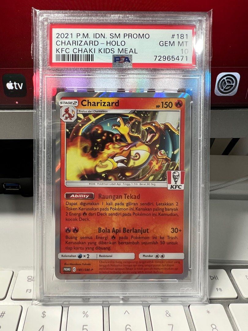 PSA 10 KFC Charizard Promo Pokemon Card Indonesia Indonesian Sun Moon ...