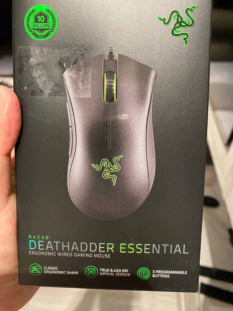RAZER Deathadder Essential Gaming Mouse, Computers & Tech, Parts ...