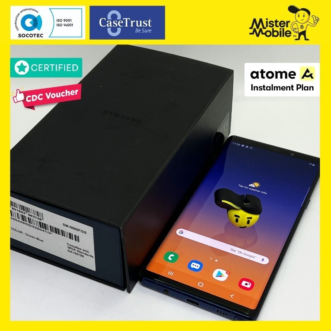 Samsung Galaxy Note 9 512 512gb Blue Local Used Mobile Phones