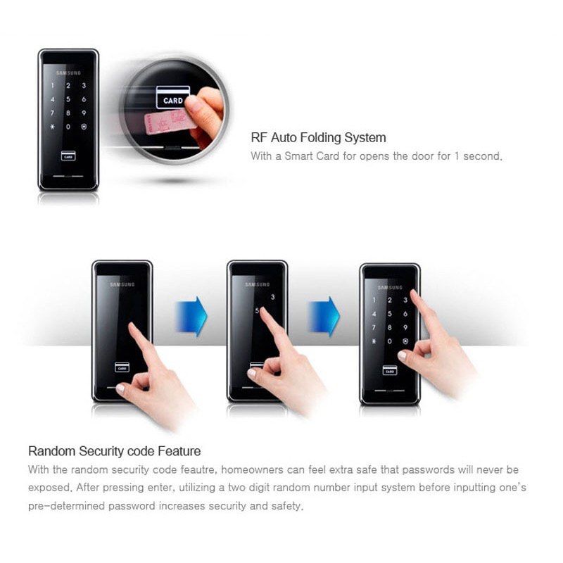 Samsung Touch Pad Digital Door Lock SHS-2920, Furniture & Home Living ...