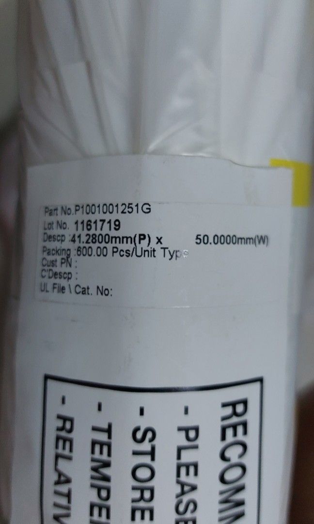 Sato printer label roll, Computers & Tech, Printers, Scanners & Copiers ...