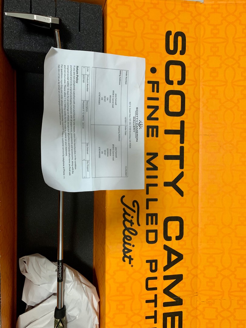 Scotty Cameron Moto 2021 model Golf Putter 34.5 inch, Sports Equipment ...