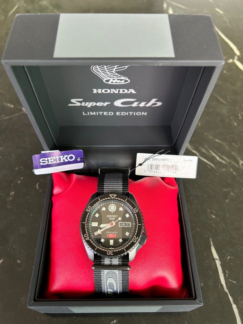 Seiko Honda Super Cub Limited Edition Automatic Watch, Luxury, Watches ...
