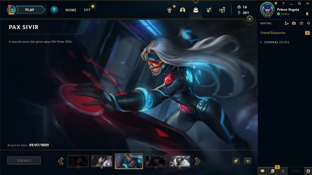 Selling League of Legends Account with PAX Twisted Fate & PAX Sivir ...