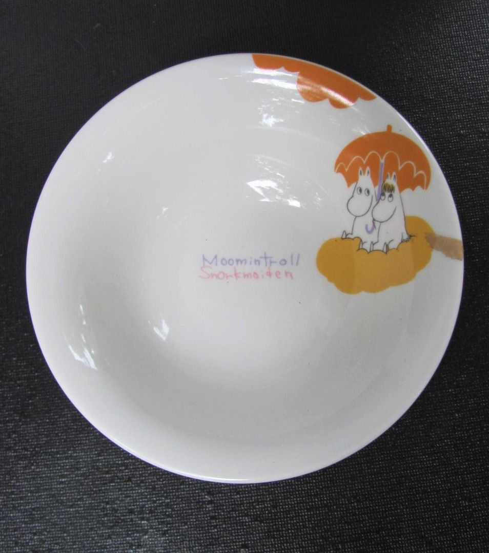 Set of 2 Moomin Valley Big & Small Deep Plates - Moomintroll ...